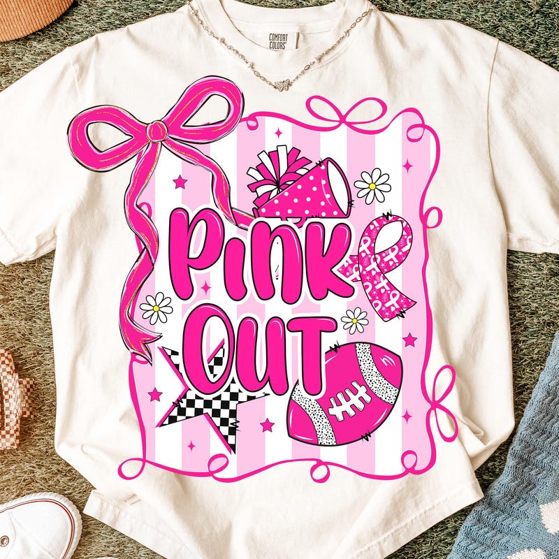 Pink Out Svg - Etsy
