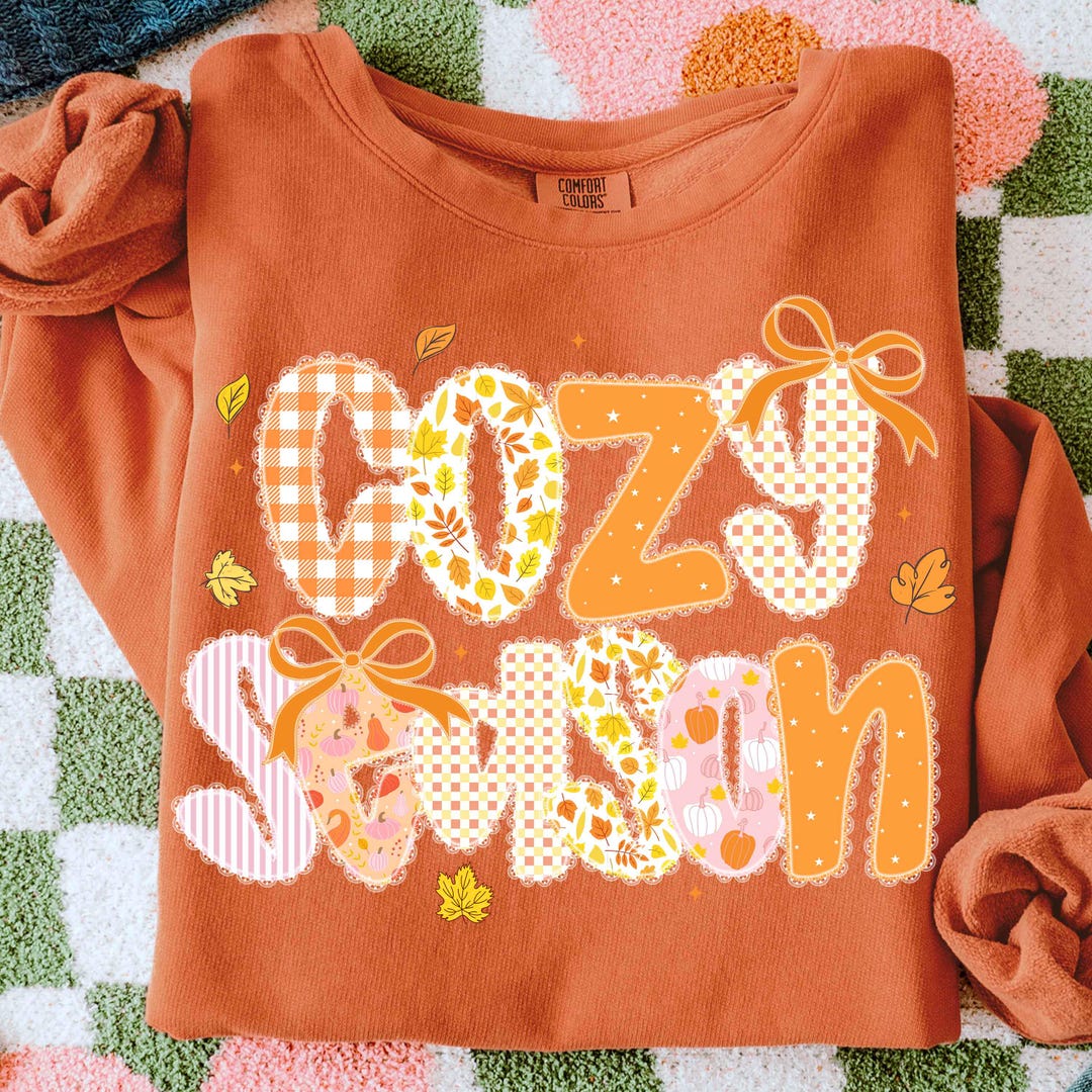 Preppy Cozy Season Png, Preppy Fall Png, Cozy Png Sublimation, Fall ...