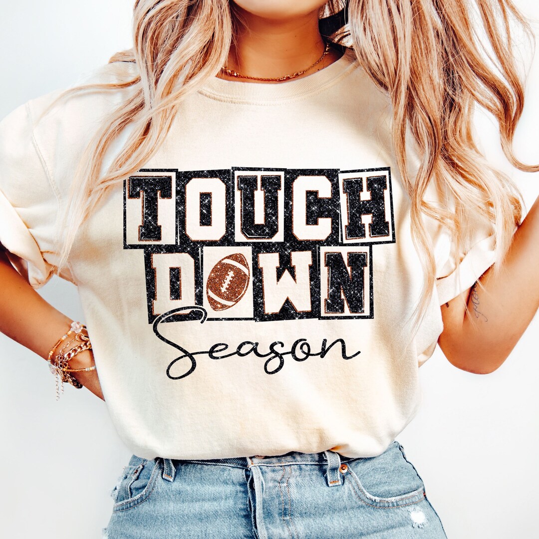 Retro Football PNG, Glitter Football PNG, Football Mama Png, Touchdown ...