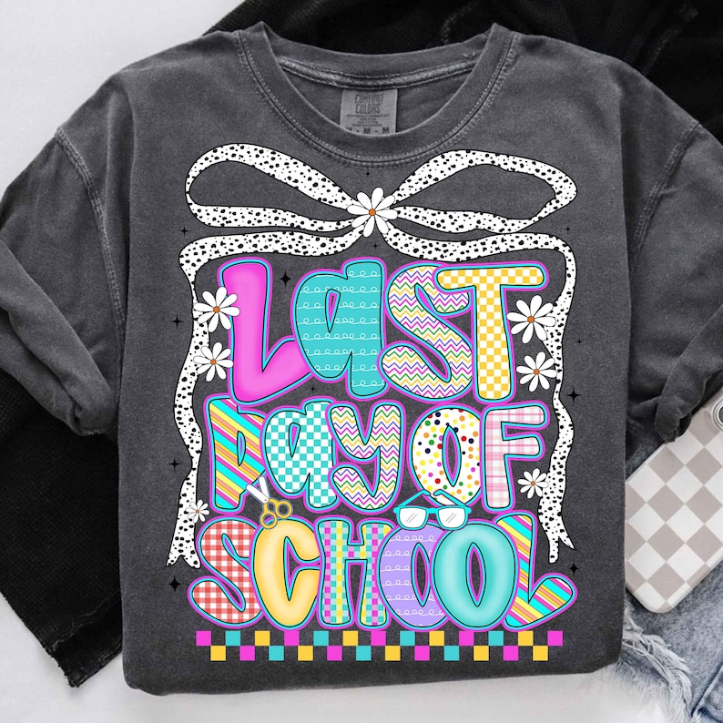 Last Day of School Png Bundle, Preppy Teacher School Png, Class ...