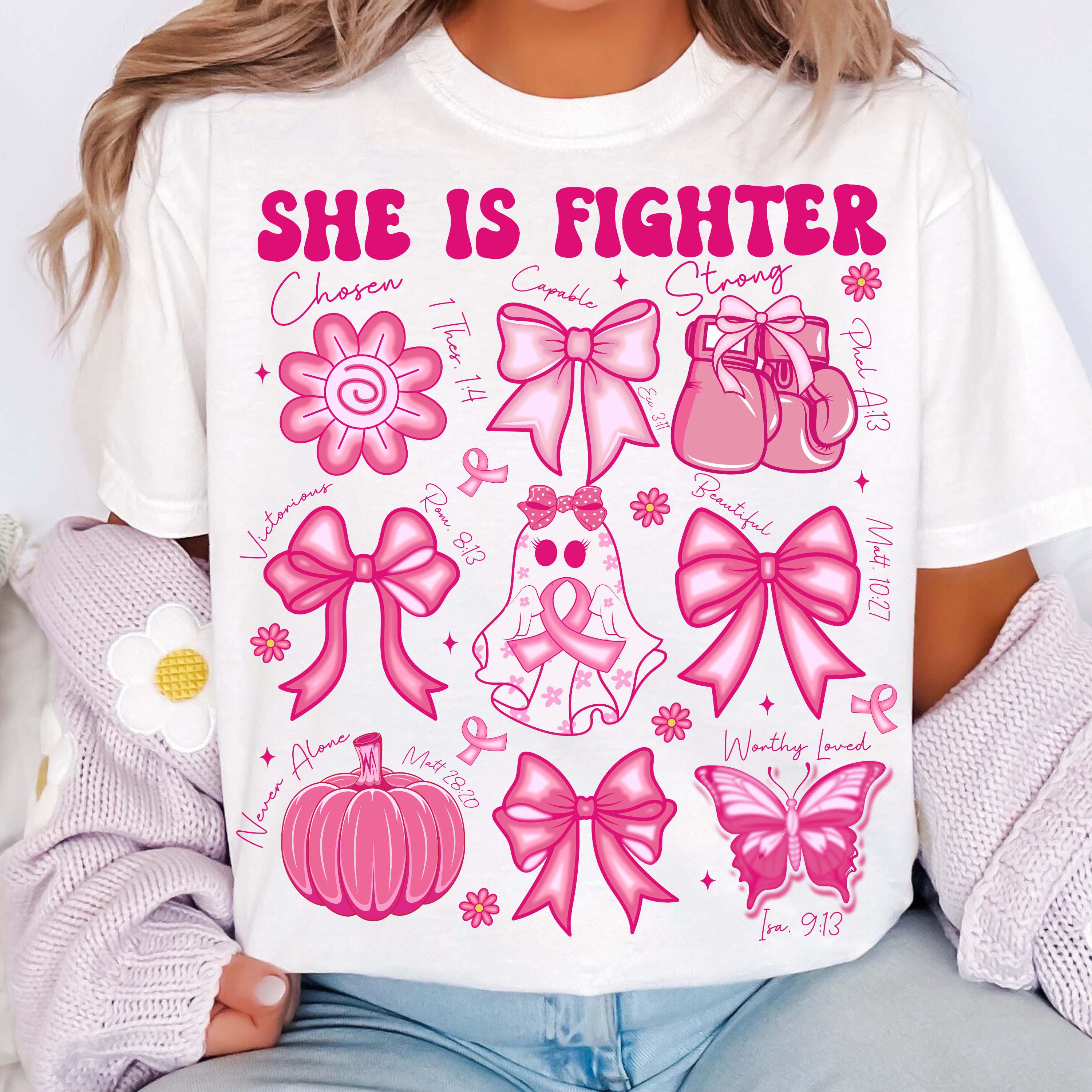 Preppy Breast Cancer Png Bundle, in October We Wear Pink Png, Breast ...