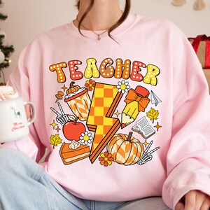 Fall Teacher PNG, Retro Fall Png, Teacher Shirt Sublimation Designs ...