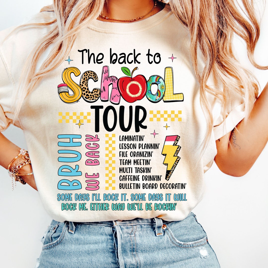 The Back to School Tour Png, Back to School Png, Bruh We Back Png, Back ...