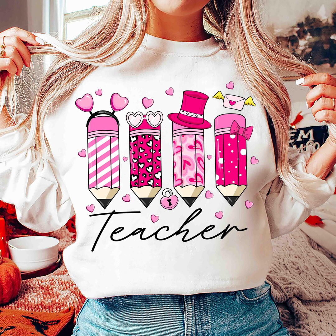Teacher Valentine Png Teacher Heart Pencil Png Teacher Valentine ...