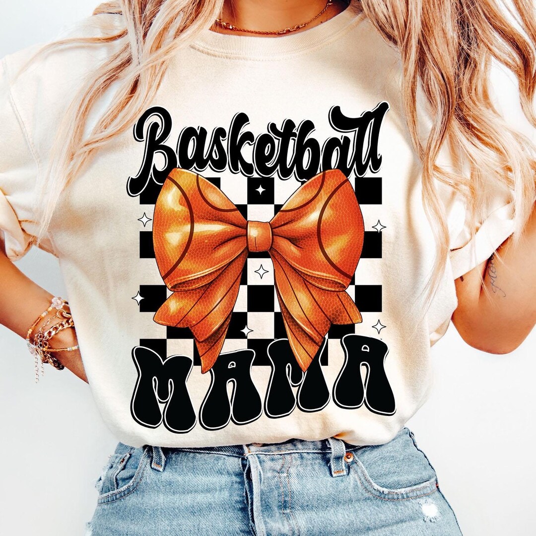 Basketball Mama Png, Fall Coquette Bow PNG, Basketball Bow Png ...