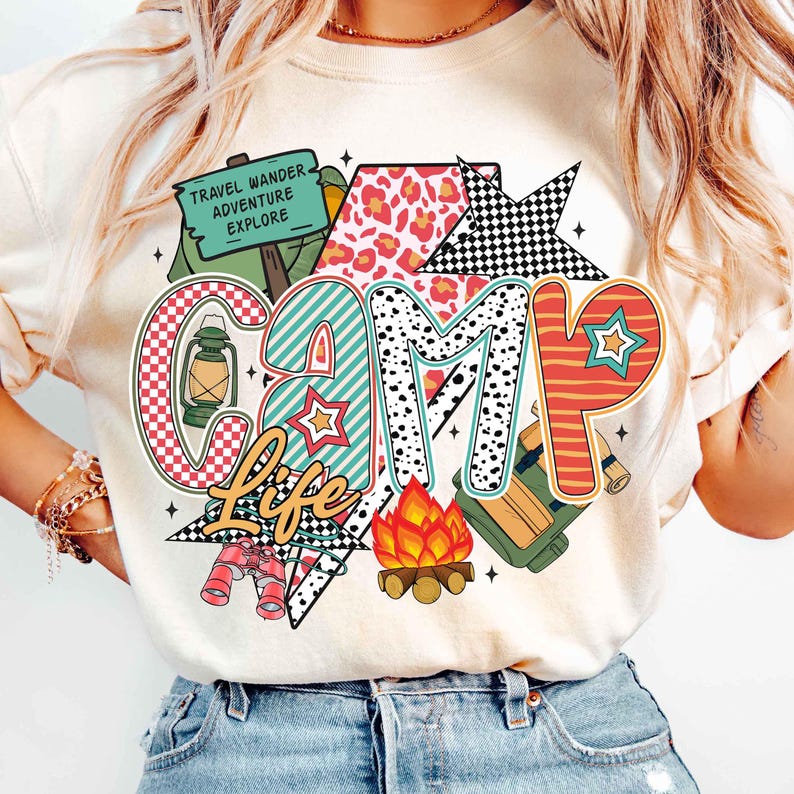 Preppy Camp Life Png, Camping Mode Png, Camping Png, Camping Lover Gift ...