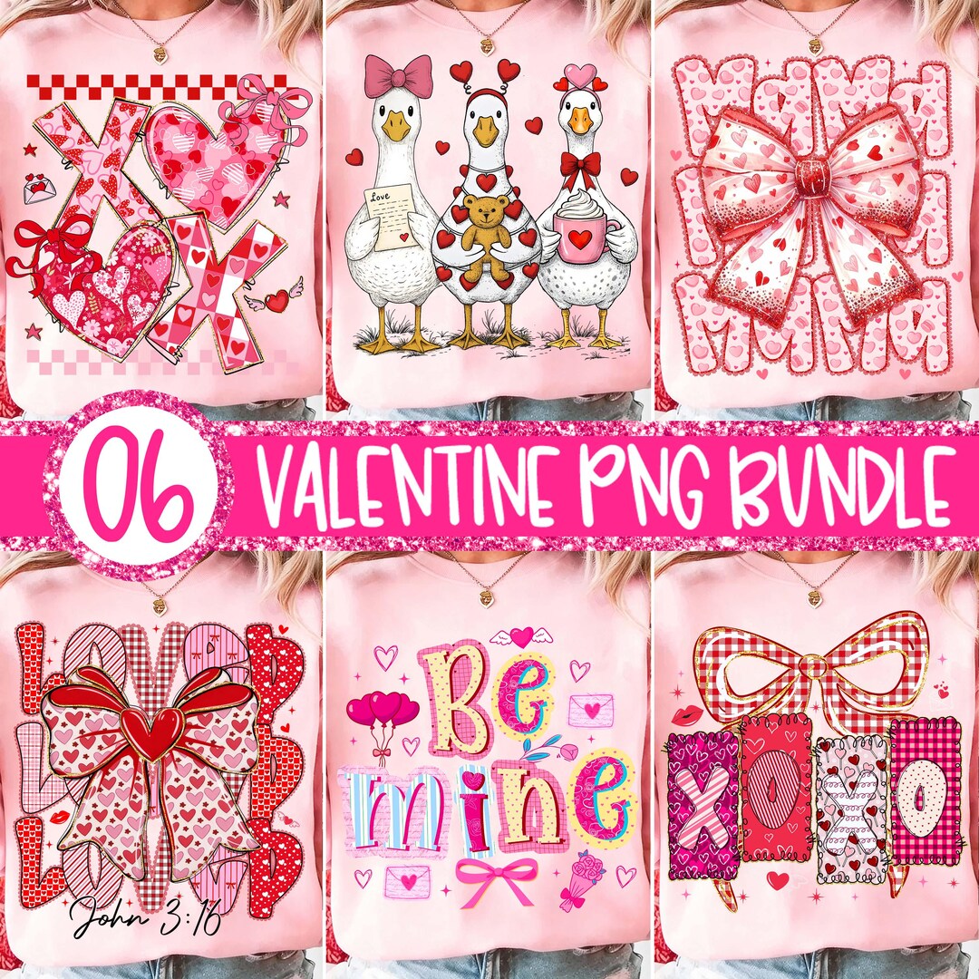 Valentine Png Bundle, Valentines Day Bundle Png, Love Png, Xoxo Png ...
