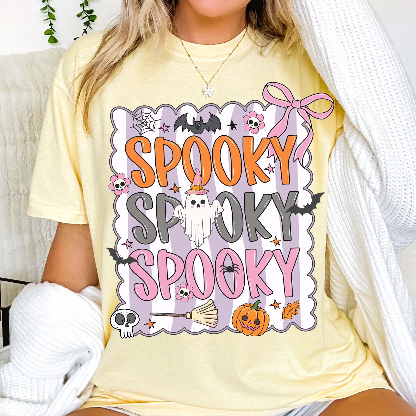 Coquette Halloween Spooky Png, Preppy Halloween Spooky Sublimation ...
