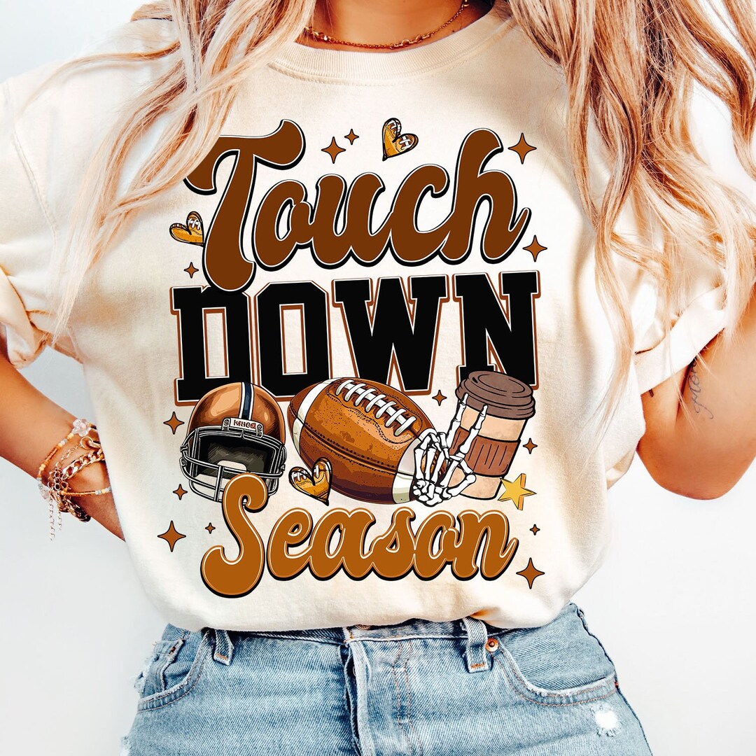 Touchdown Season Football Png, Retro Football Png, Football Mom Png ...