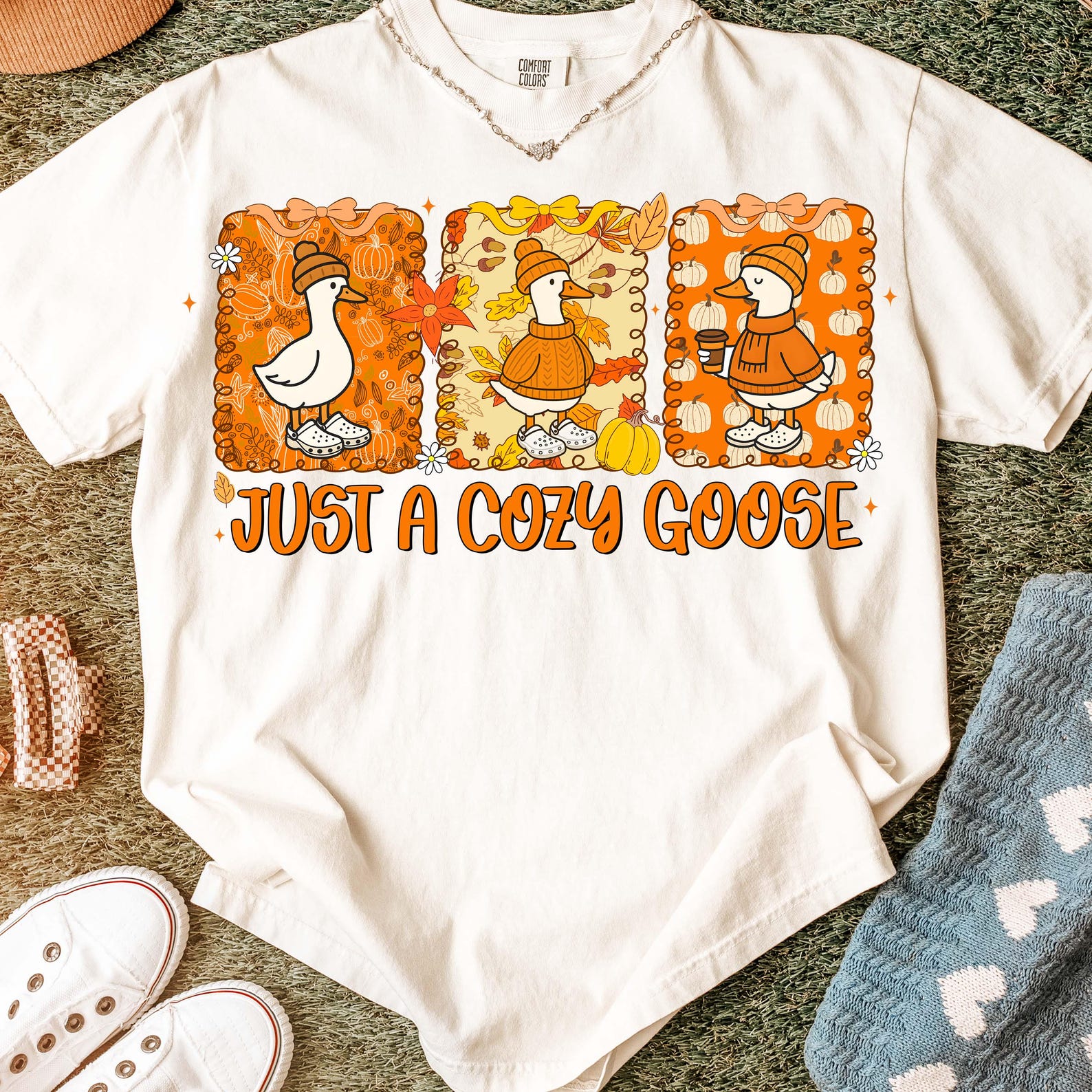 Cozy Goose Fall Png, Funny Goose Png, Autumn Goose Shirt Png, Cute ...