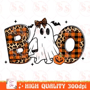 Boo Png, Cute Ghost Png, Girly Halloween Png, Spooky Season Png, Fall ...