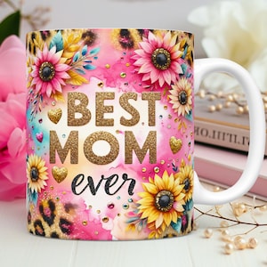 Mama Mug Wrap Bundle Sunflowers Mug PNG Sublimation Designs 15oz 11oz ...
