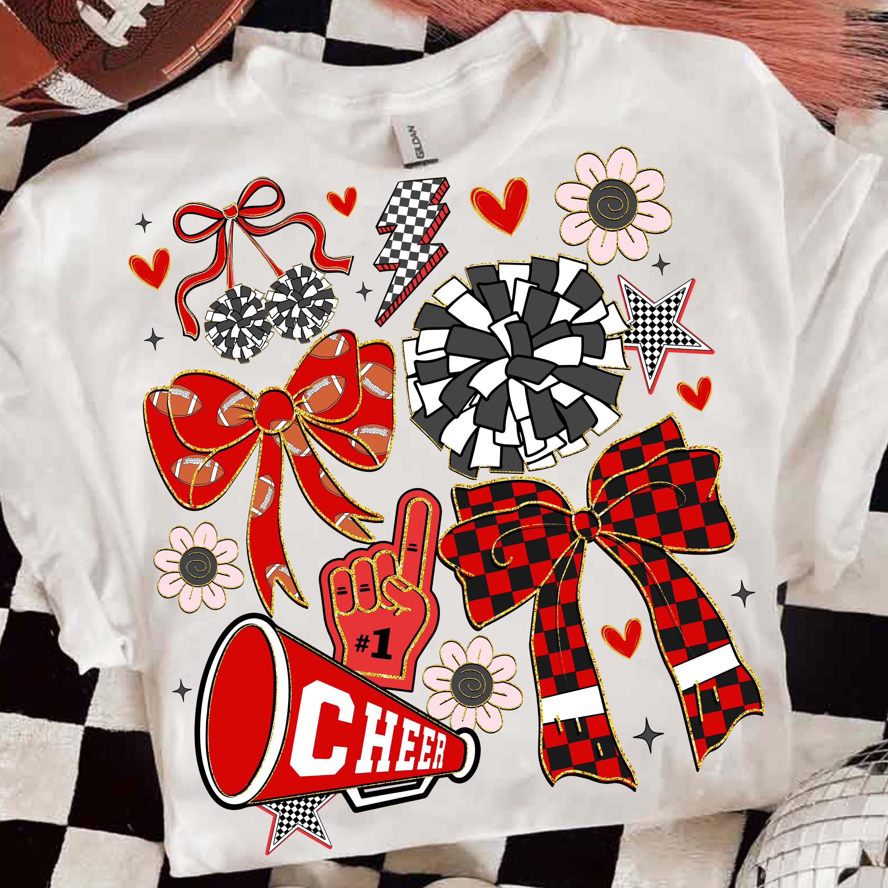 Football Cheer Png Bundle, Preppy Cheer Png, Game Day Png, Football ...