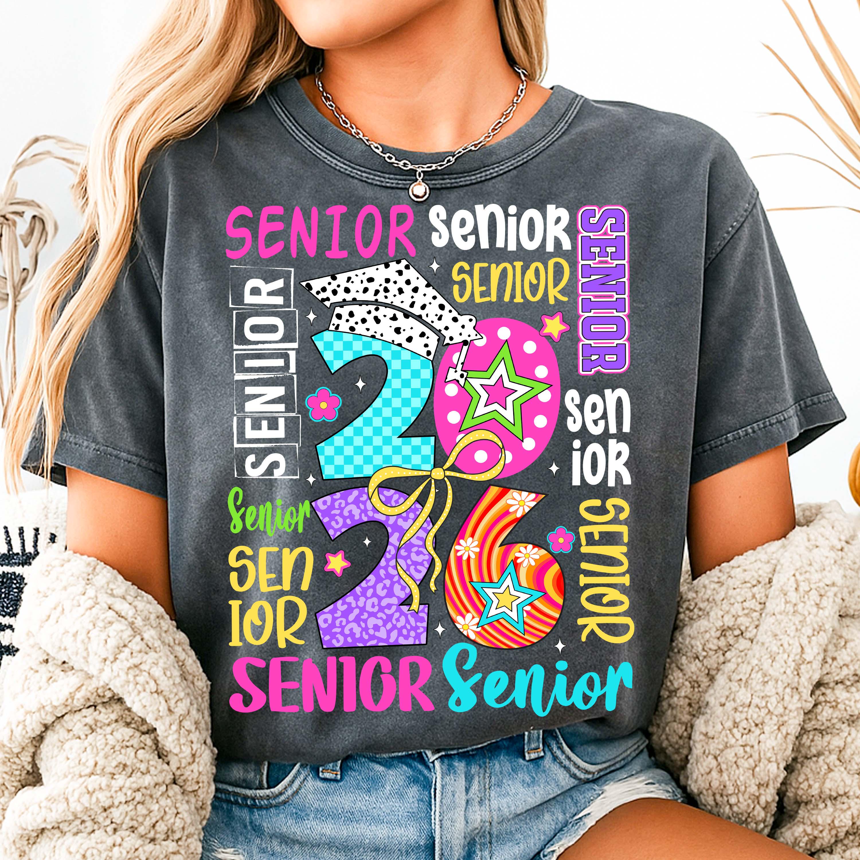 Preppy Graduation Senior 2026 Png Bundle, Class of 2026 Sublimation ...