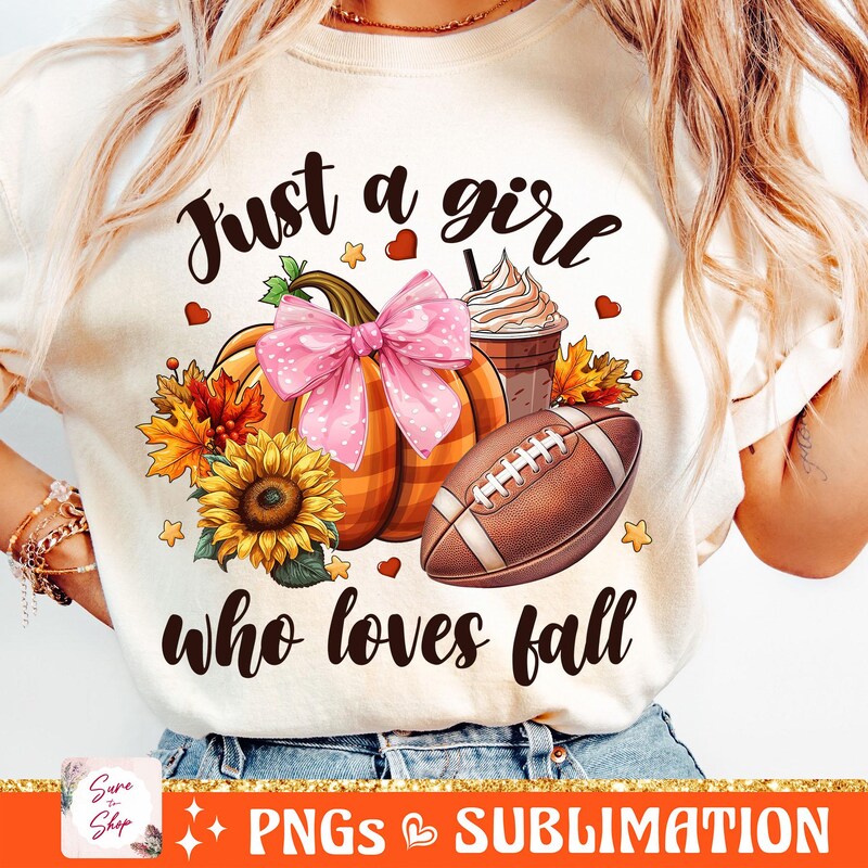 Girl Fall Svg - Etsy