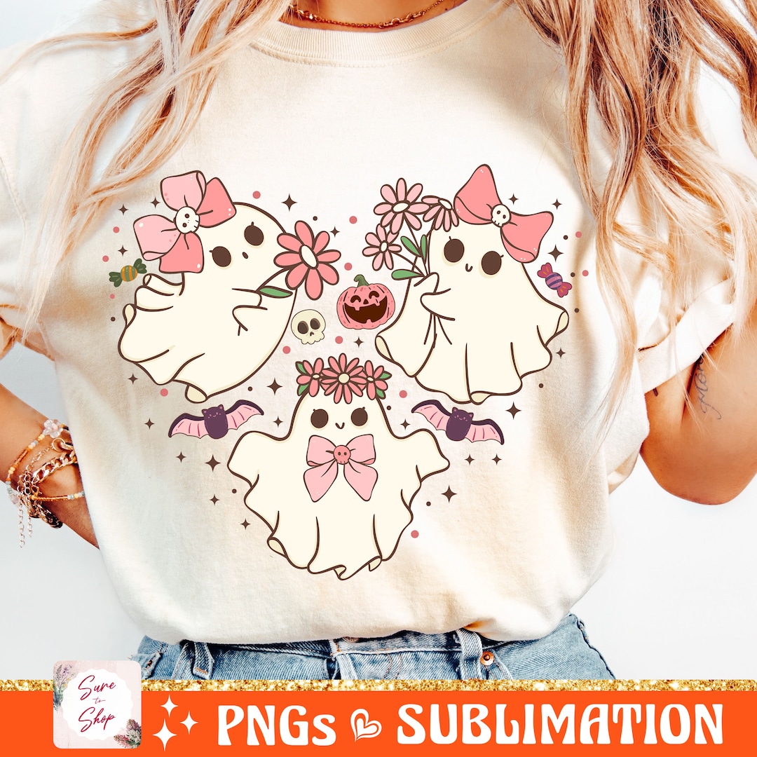 Ghost Heart Png, Halloween Png, Cute Ghost Png, Spooky Season Png ...