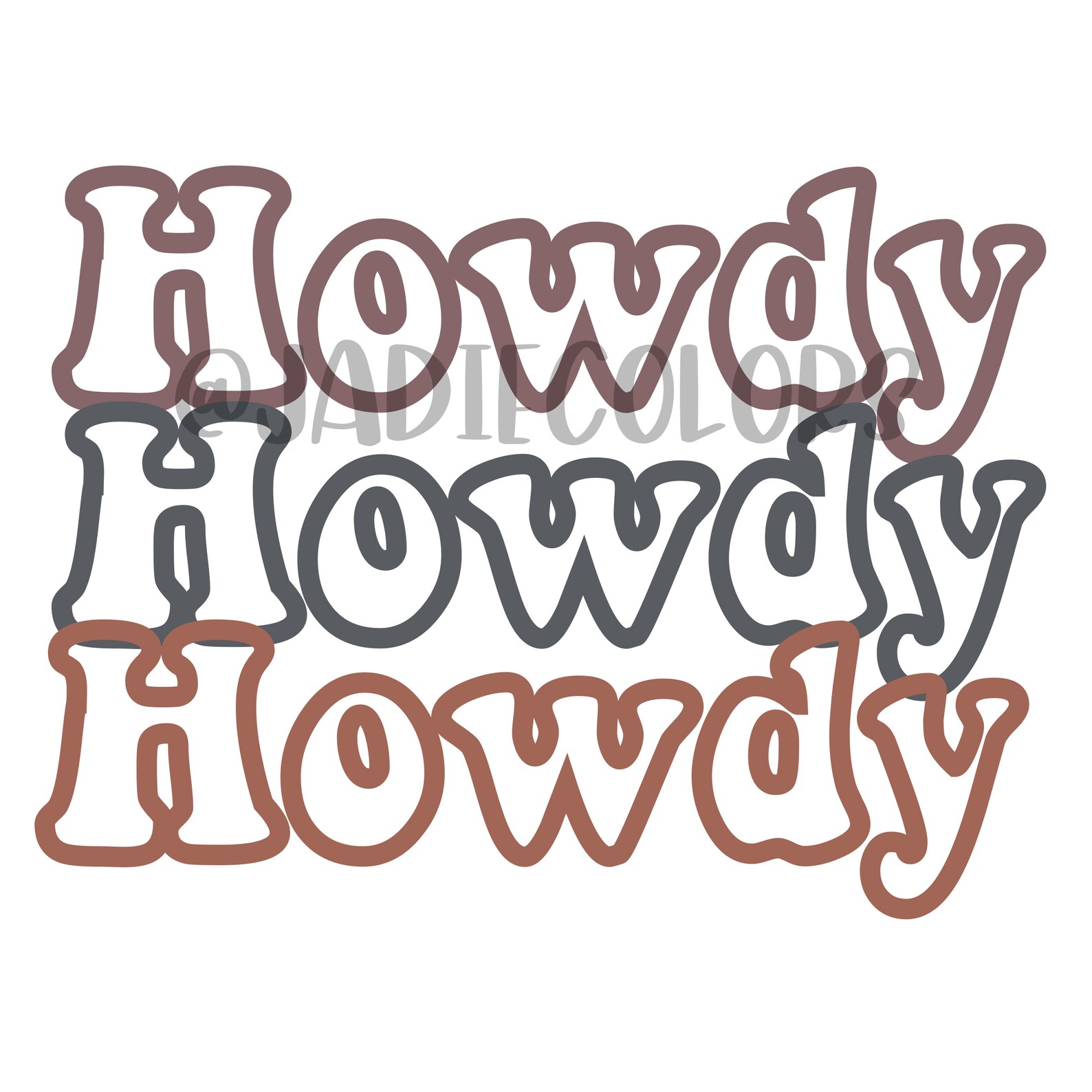 Howdy Cowboy Western PNG | Etsy