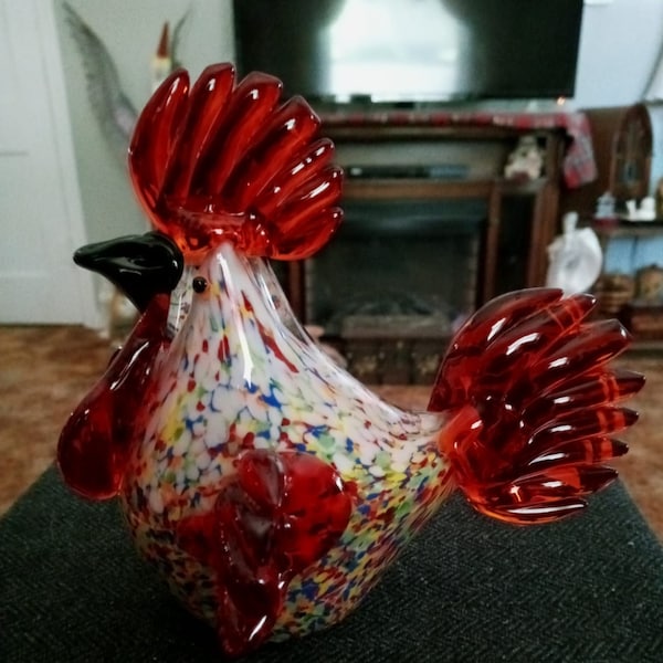 Murano Glass Rooster - Etsy