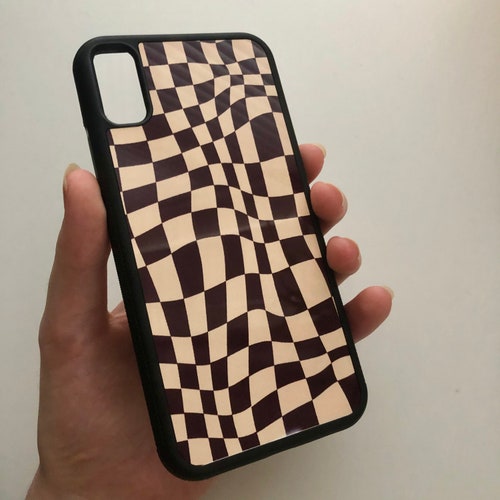 Wavy Checkered Checkerboard Checkers Phone Case/cover for - Etsy
