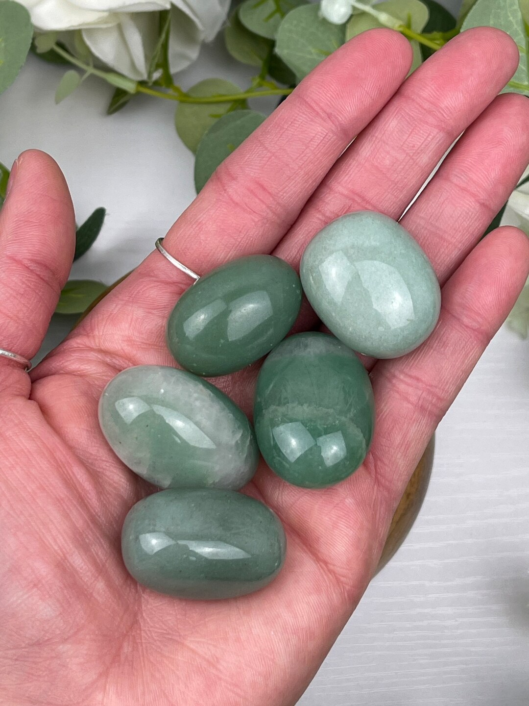 Green Aventurine Tumbled Stones | Crystal Tumbles | Abundance and ...