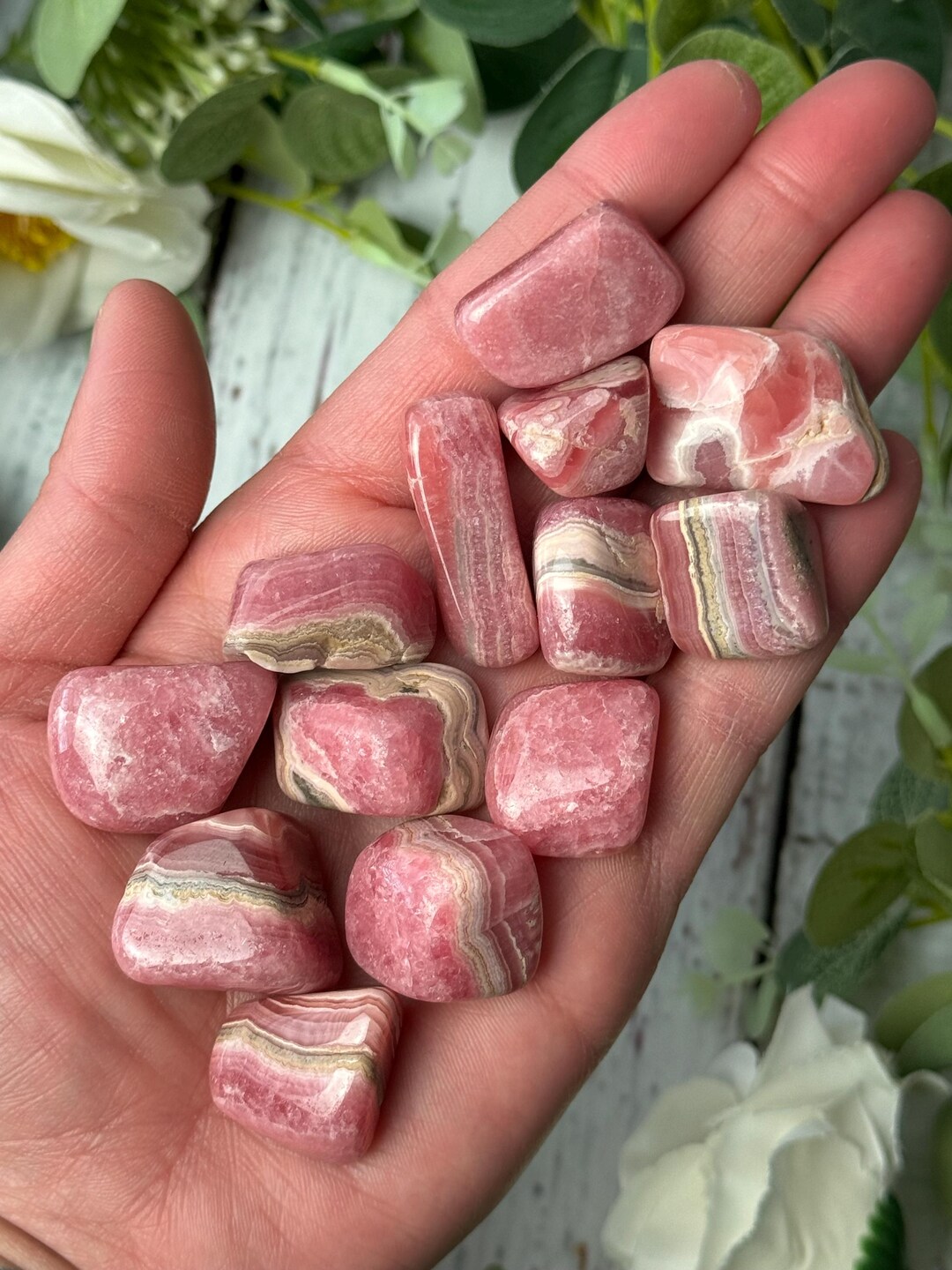 Rhodochrosite Tumbled Stones | Healing Crystals | Love & Compassion ...