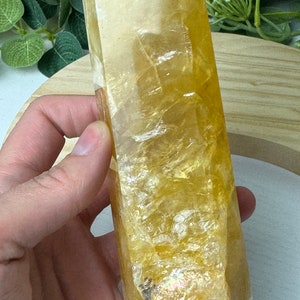 Golden Healer Crystal Tower Decor Chakras Reiki - Etsy