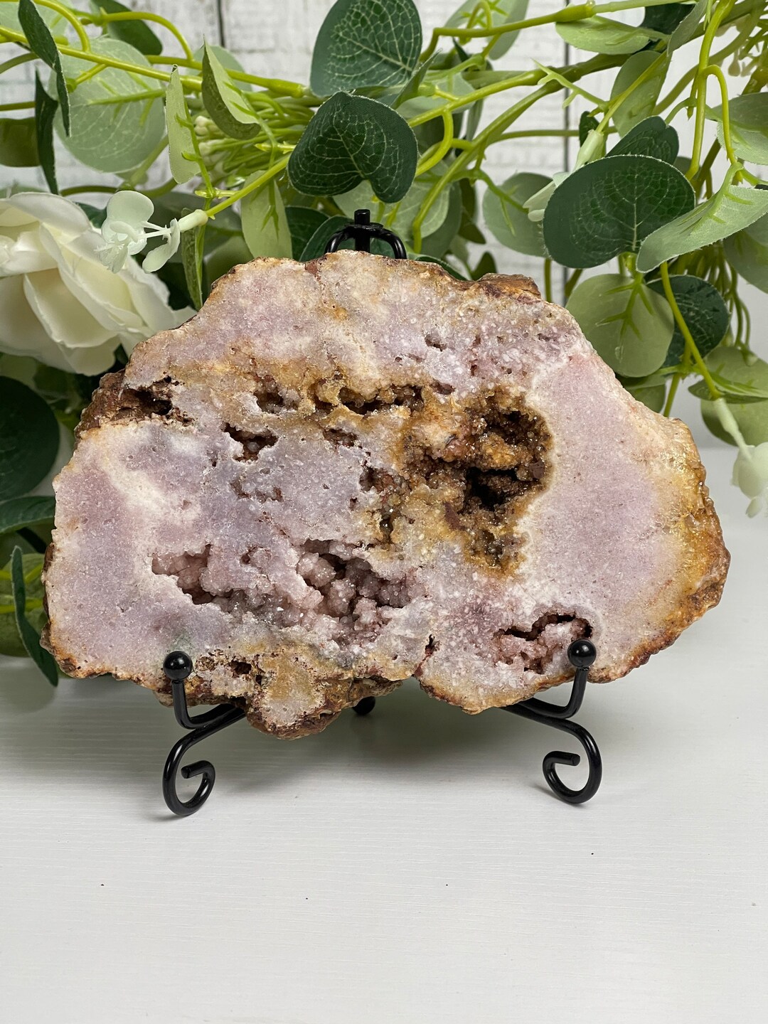 Pink Amethyst Slab Pink Amethyst Slice Crystals and Stones Decor - Etsy