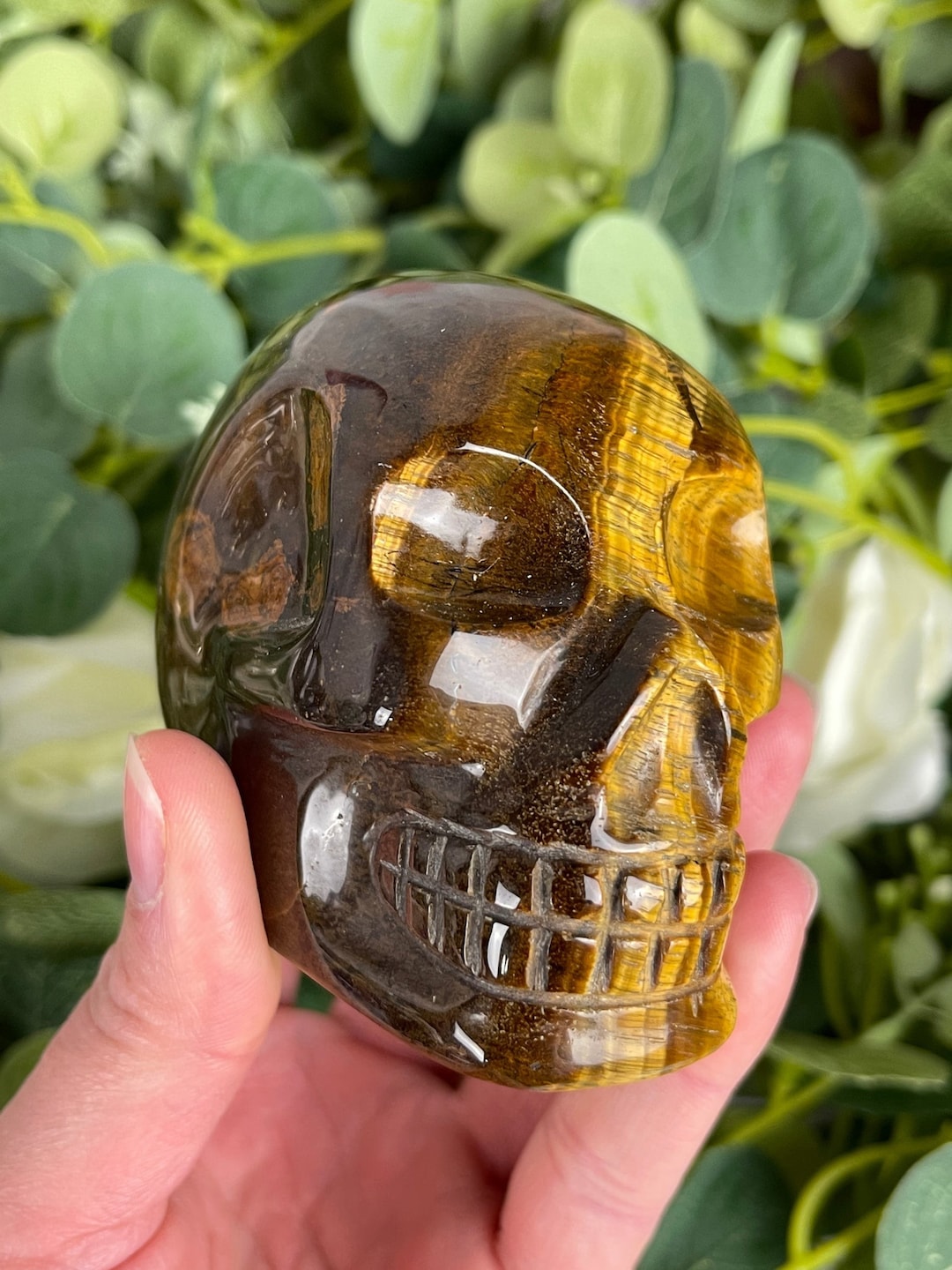 Tiger Eye Skull ~ Tigers Eye Crystal ~ Decor - Etsy