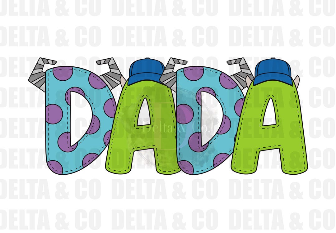 Camiseta DADA Monsters Inc. Diseño PNG de cumpleaños - Etsy España