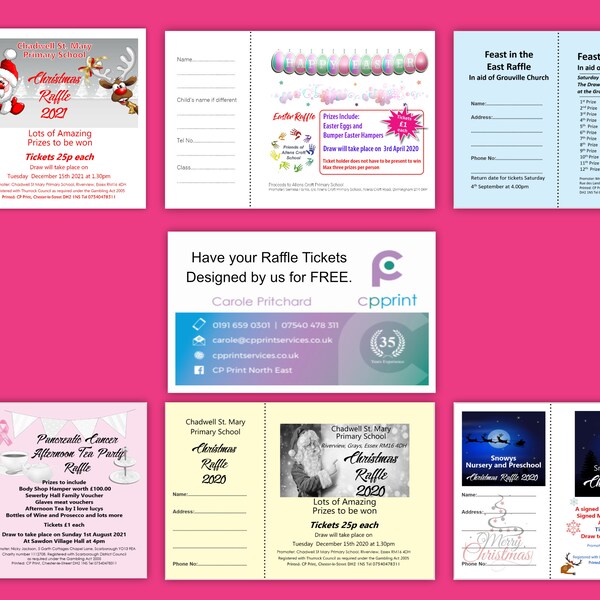 Customized Raffle Tickets - Etsy UK