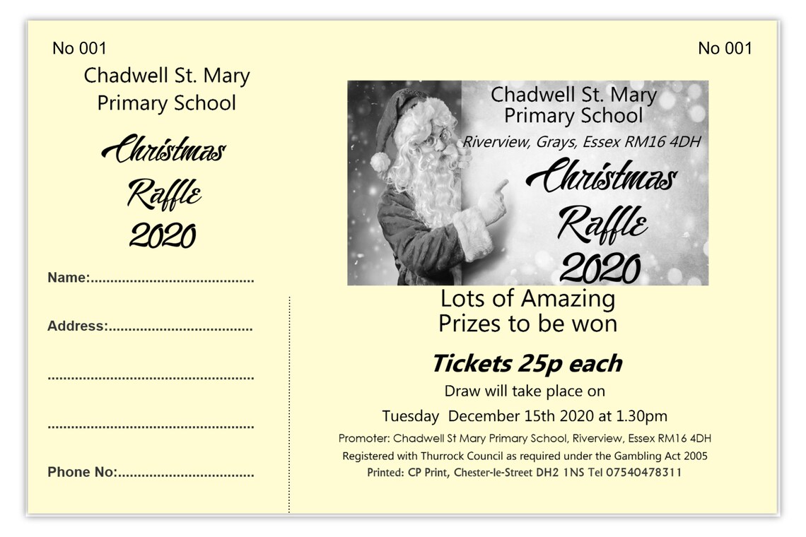 Raffle Tickets Numbered & Perforated Size 148.5 Mm X 105mm - Etsy