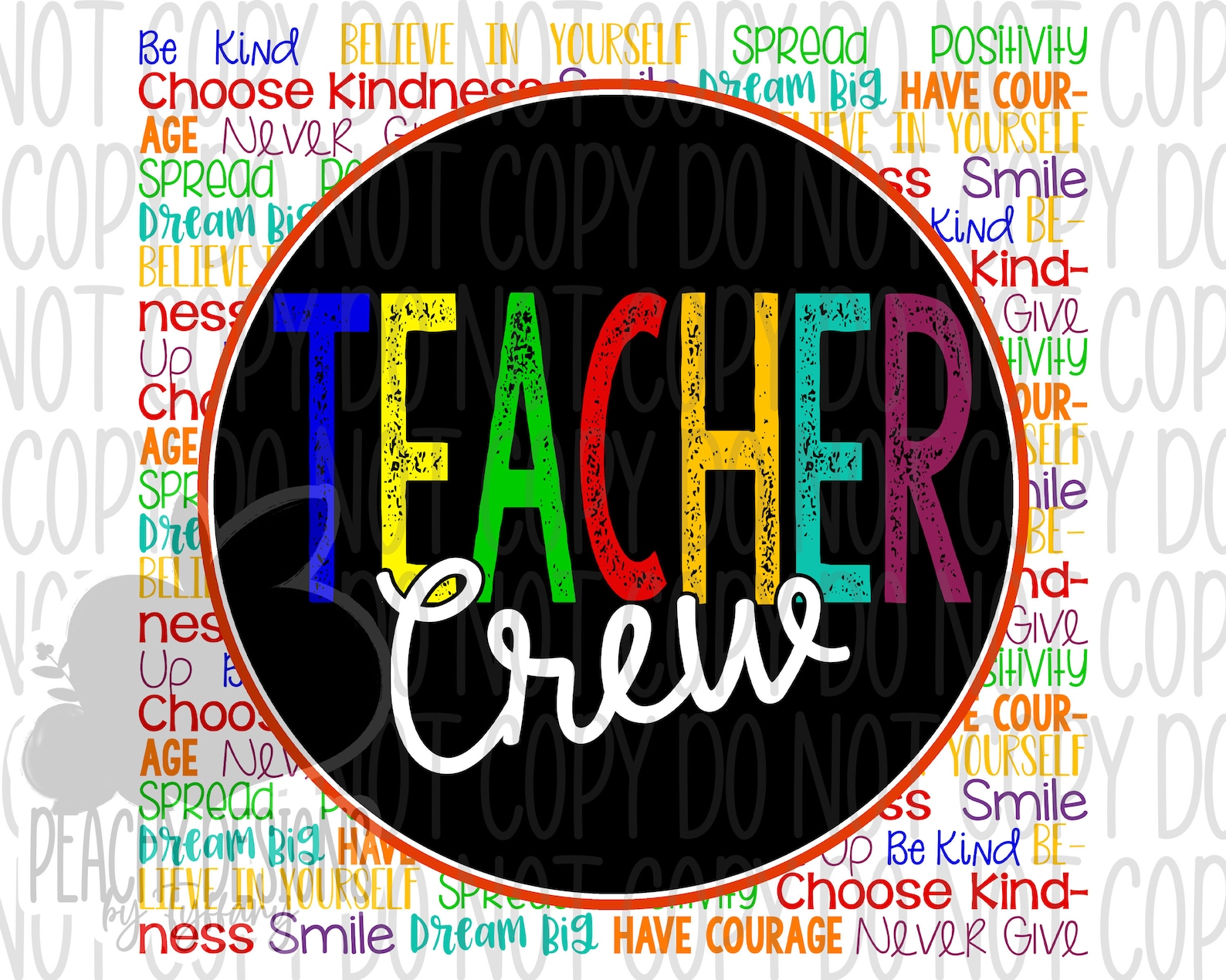 Teacher Crew Kindness PNG, Digital Download, Sublimation Designs ...
