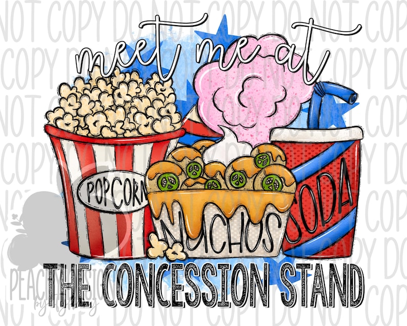 Meet Me at the Concession Stand Png Baseball Clipart - Etsy