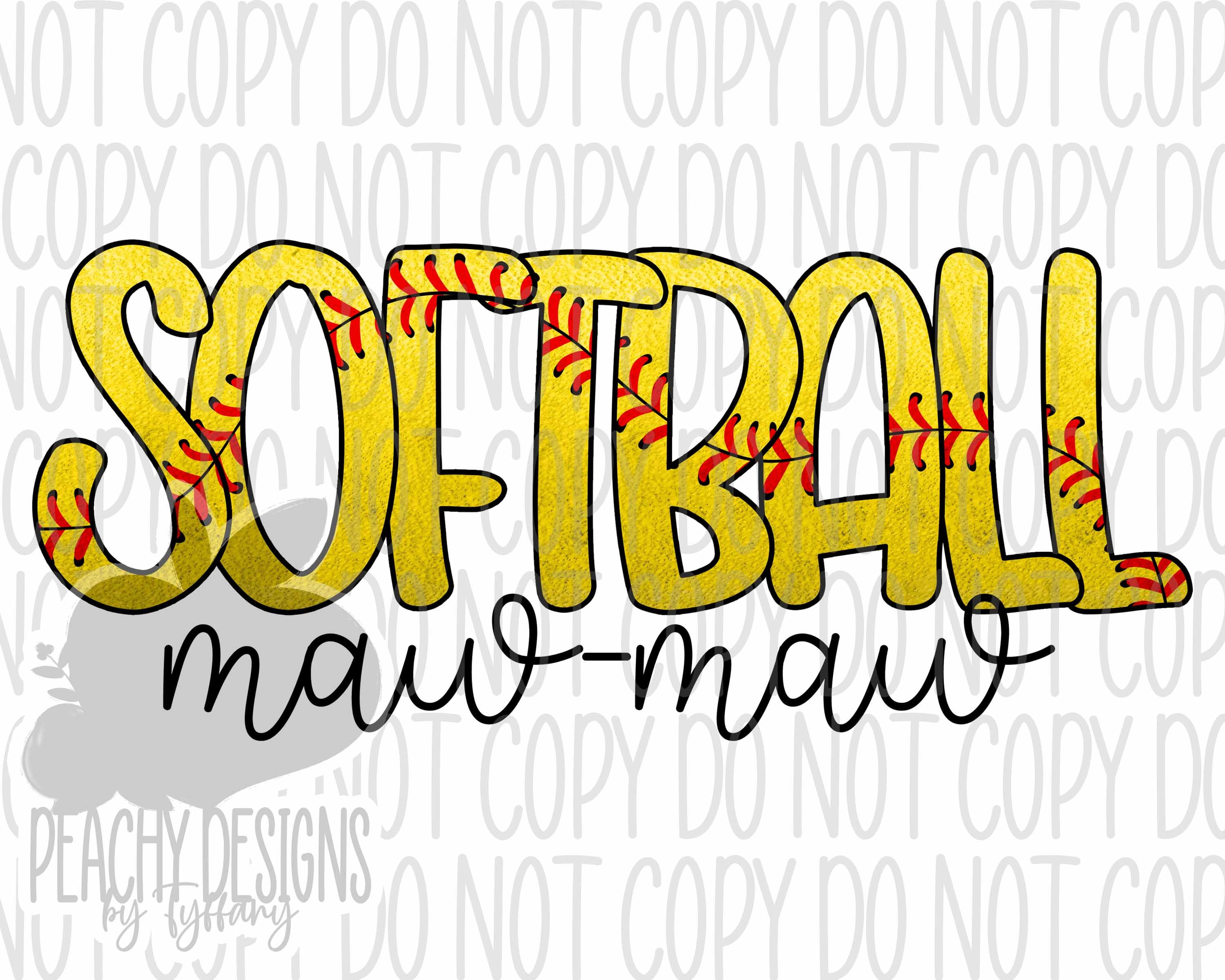 Softball Maw Maw Png, Softball Clipart, Softball Png, Softball ...