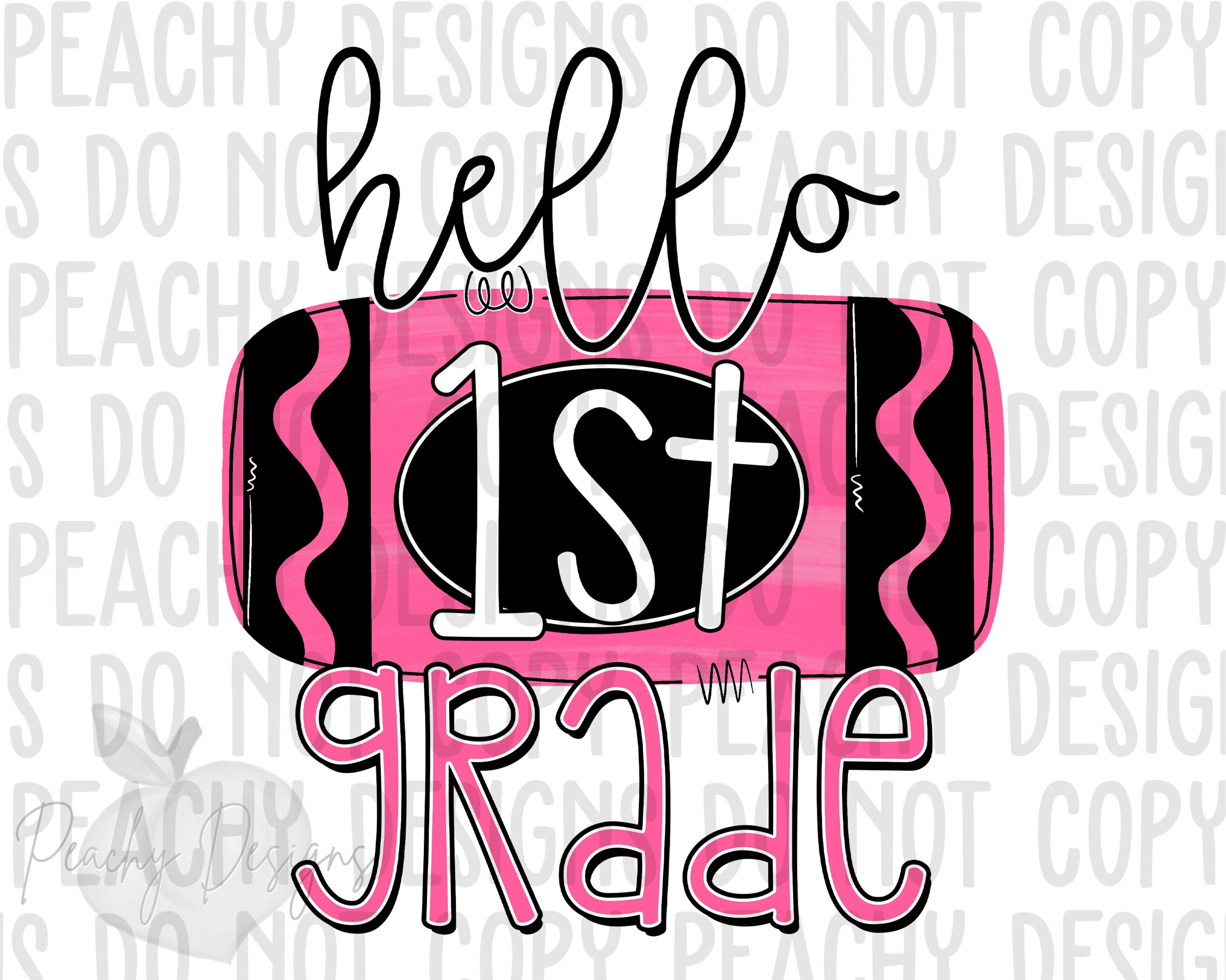 Hello first grade svg Back to school svg Sublimation designs downloads ...
