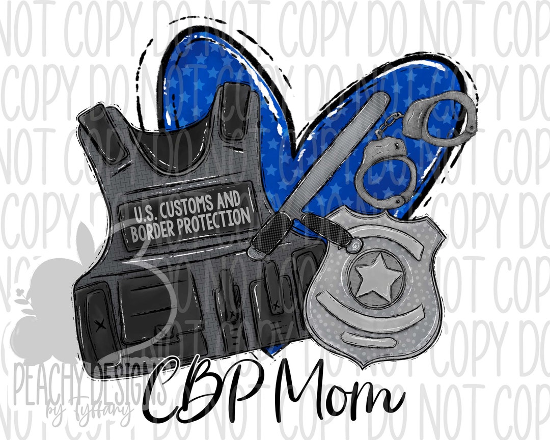 CBP Mom Png, Digital Download, Thin Blue Line, Corrections & Border ...