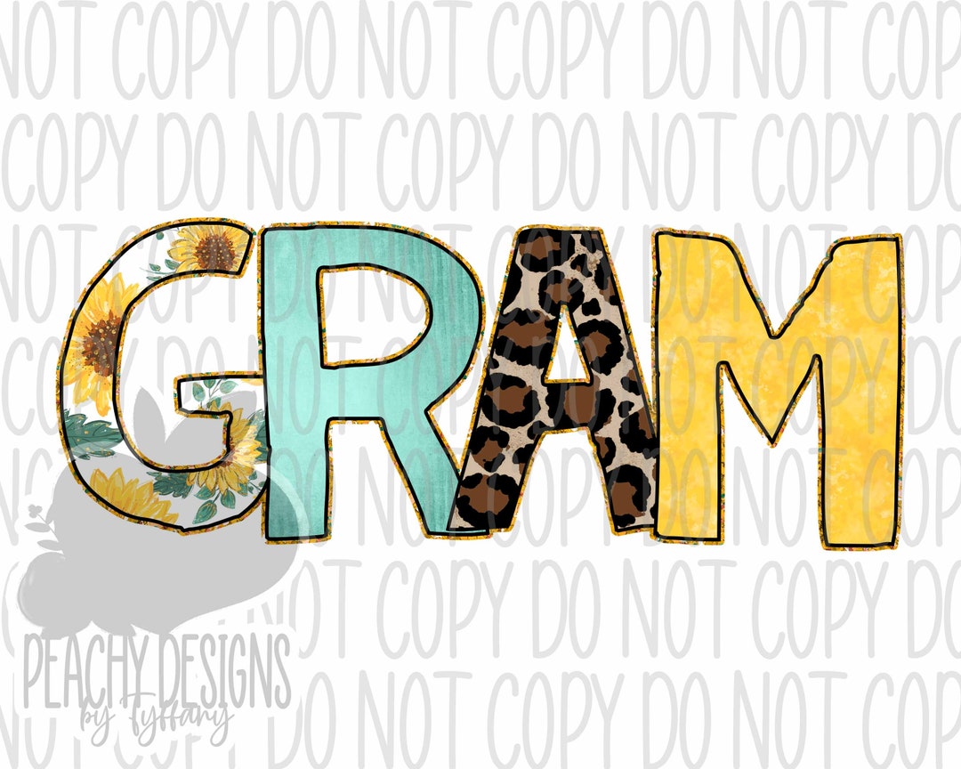 Sunflower Gram Png, Mothers Day Sublimation, Digital Download, Happy ...