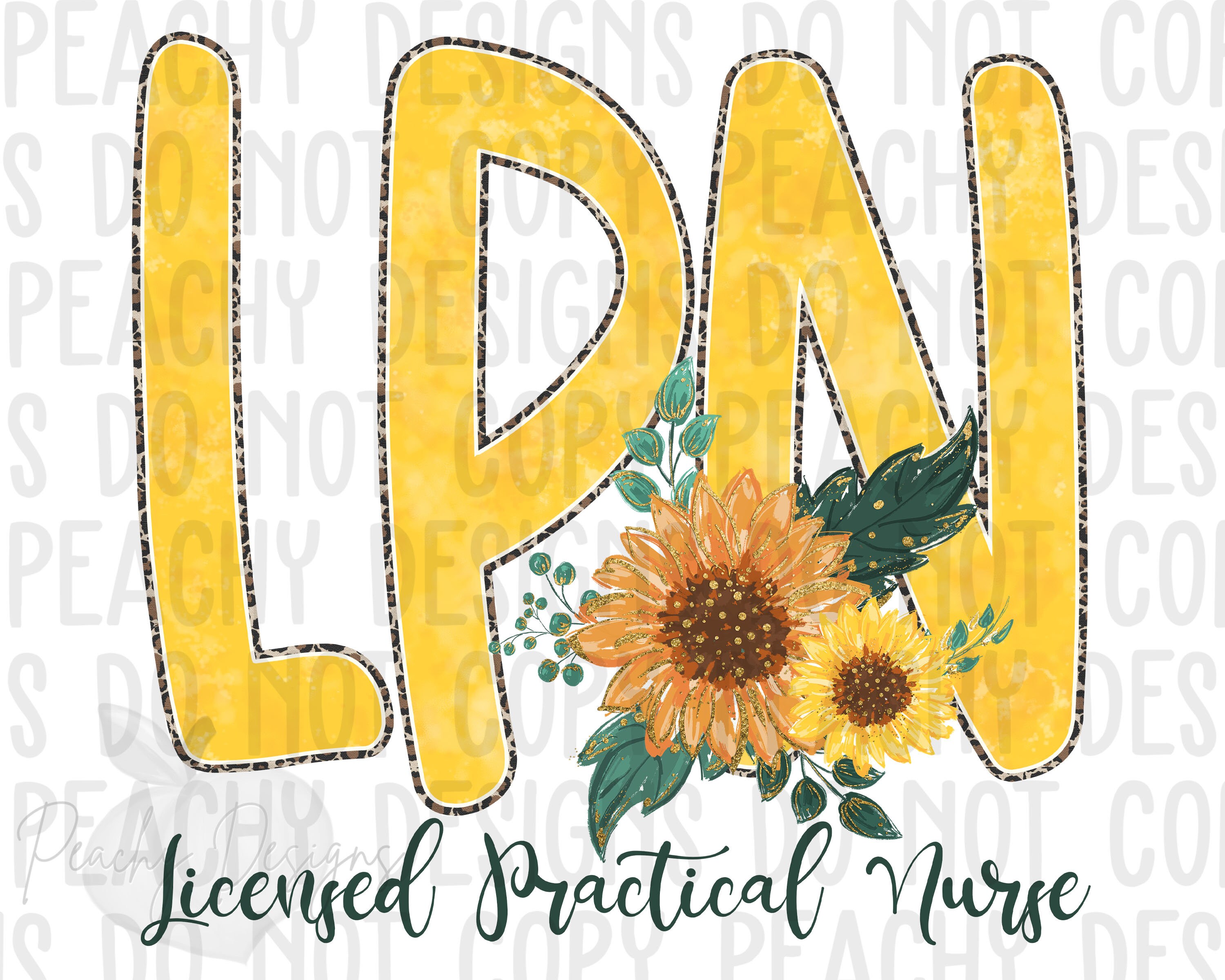 Licensed Practical Nurse PNG digital download sublimation | Etsy