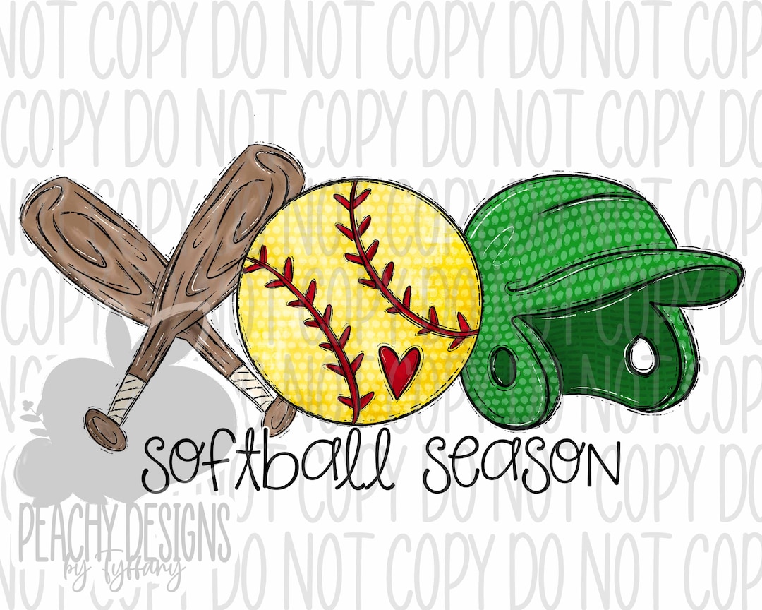Softball Season PNG, Cute Softball Design, Digital Download, Love ...