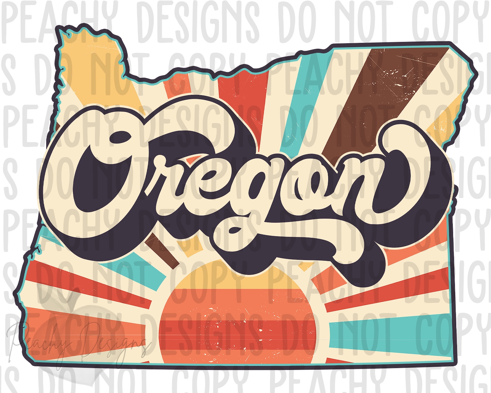 Retro Oregon Png Oregon State OR Clipart Sublimation | Etsy