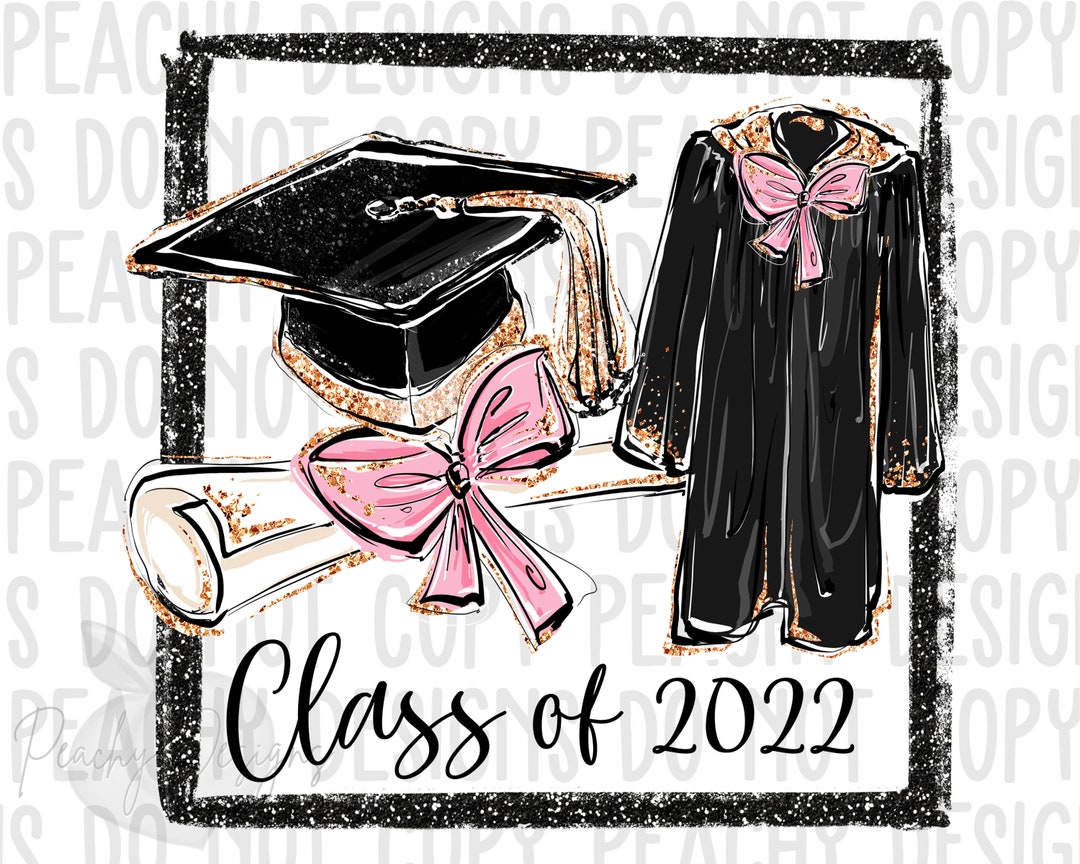 Graduation 2022 PNG, Cap & Gown Sublimation, Digital Download ...