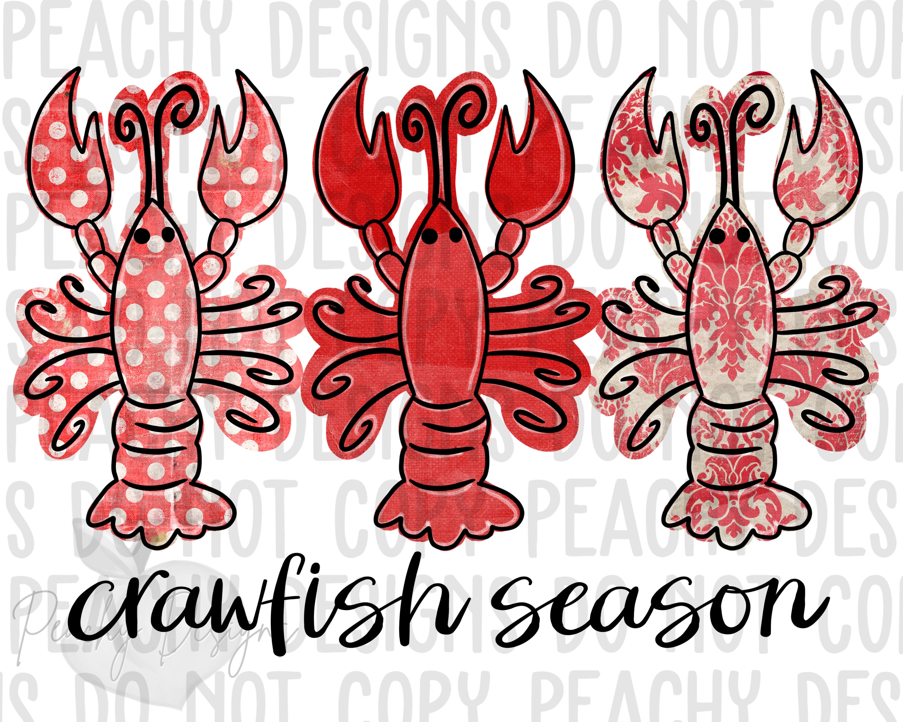 Crawfish Season Png, Crawfish Png, Crawfish Clipart, Sublimation ...