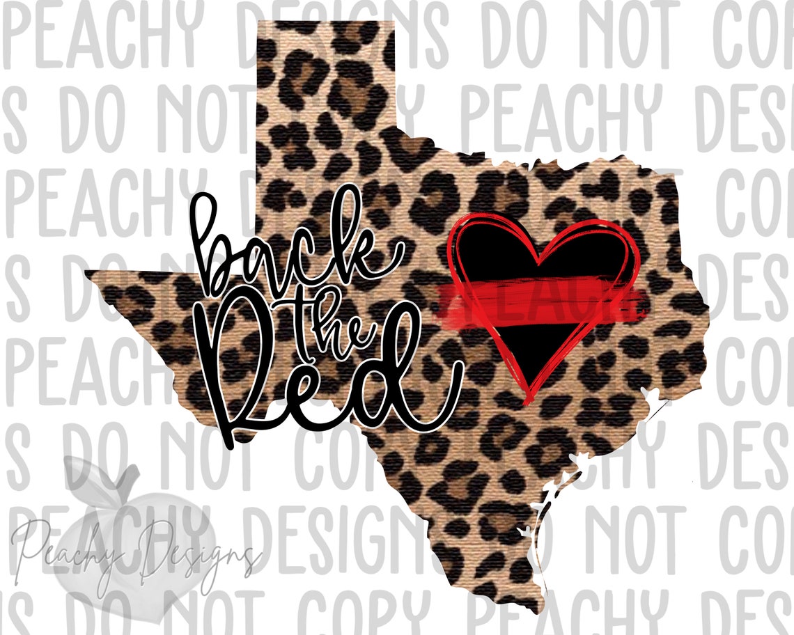 Fire Fighter Png Texas State Digital Download Thin Red - Etsy