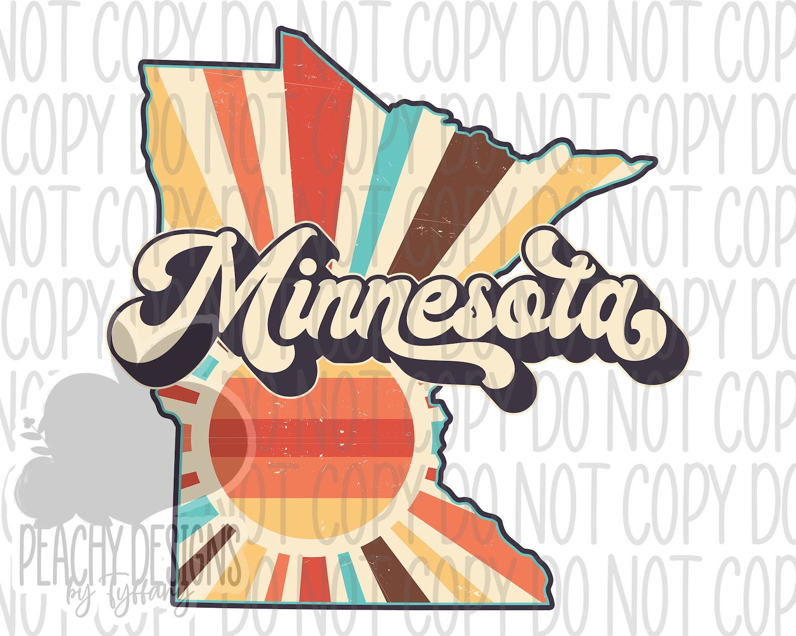 Retro Minnesota Png Minnesota State Png MN Clipart | Etsy