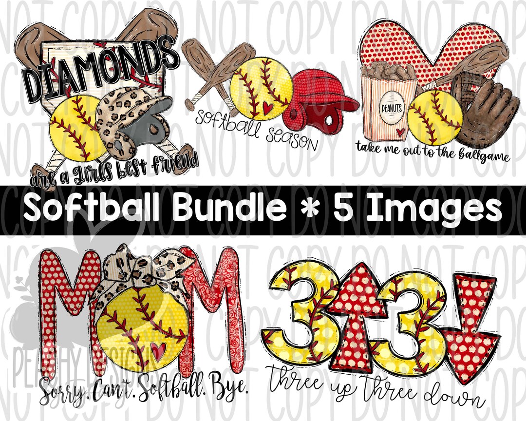 Softball Png, Softball Bundle Designs, Softball Mom, Leopard Softball ...