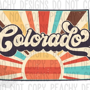 Retro Colorado Png Colorado State Png Colorado Clipart - Etsy