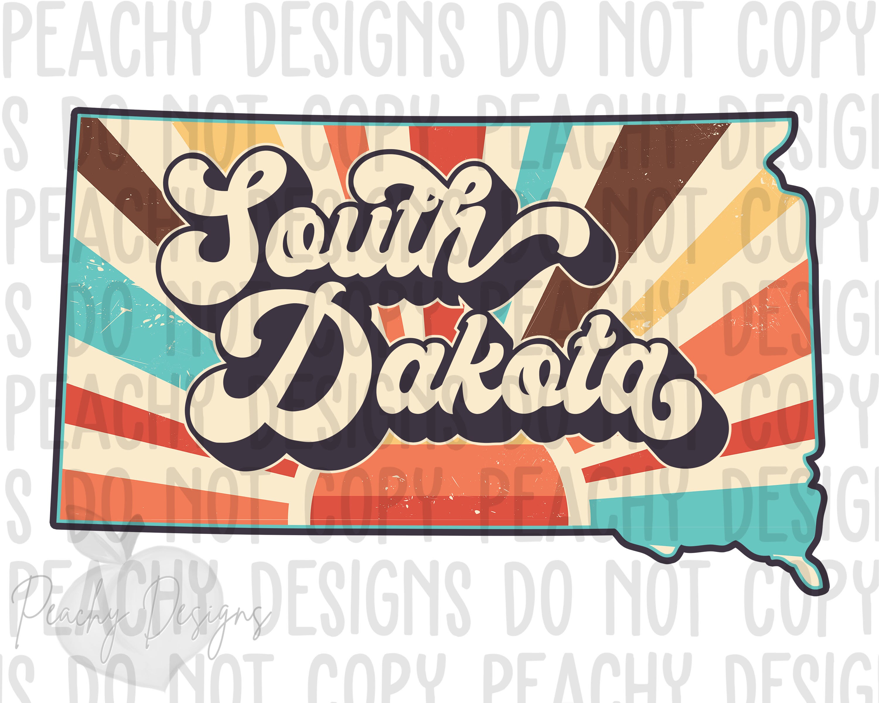 Retro South Dakota Png, South Dakota State, South Dakota Clipart ...