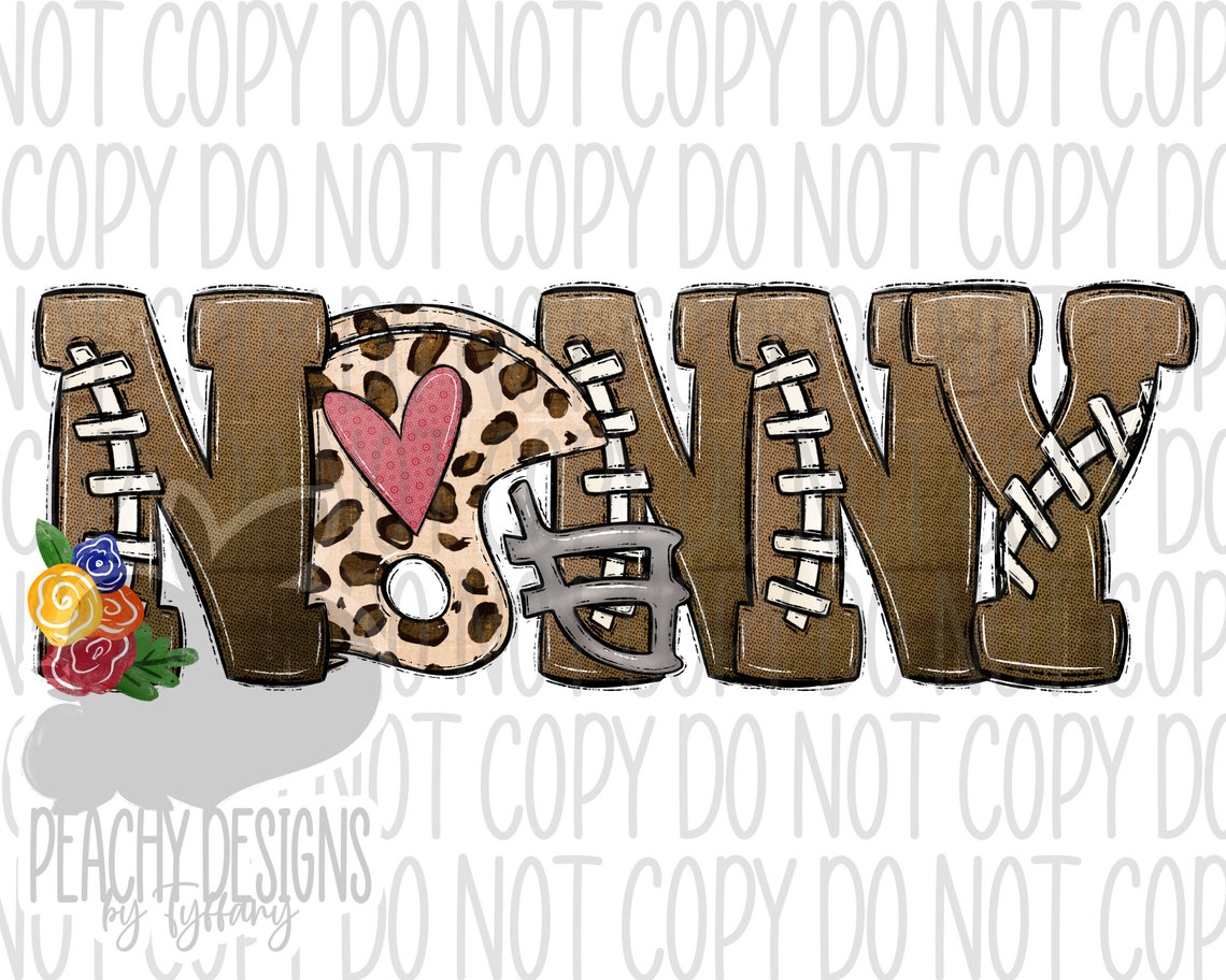 Football Nanny Png Football Clipart Football Grandma - Etsy