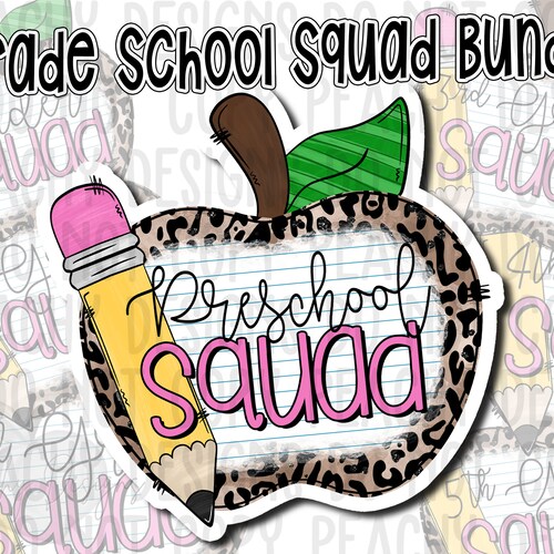 Back to School Kindergarten Leopard & Turquoise Clipart PNG - Etsy