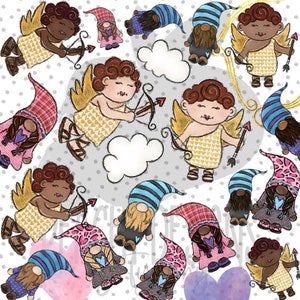 Cupid's Cuties Clip Art, Valentine's Day Png , Commercial Use Graphics ...